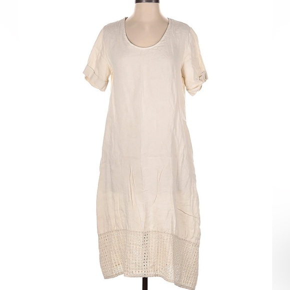 Rosemarine | Dresses | Rosemarine 0 Linen Eyelet Coastal Grandma Midri ...